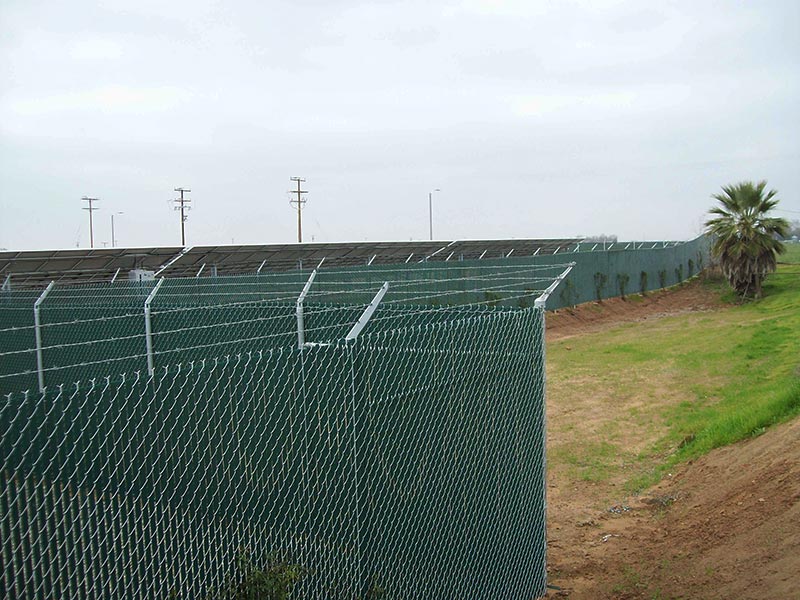 Solar Array Fence Installation - C & W Construction Specialties